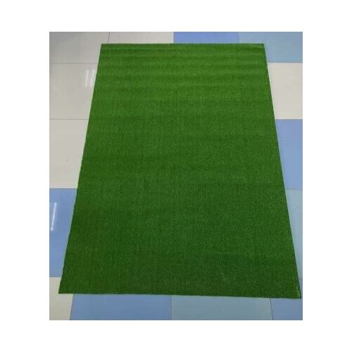Ковровая дорожка , искусственная трава , декоративное покрытие Carpet World "Травка" , зелёный , износостойкий , 1.50x4.00м