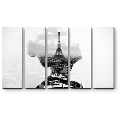 Модульная картина Очарование Парижем 130x78