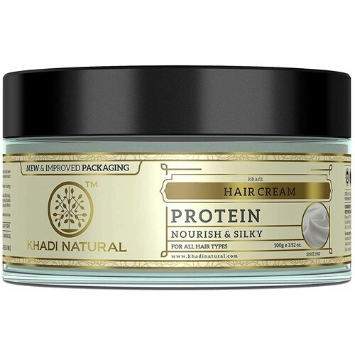 Herbal Hair Cream Khadi PROTEIN HAIR CREAM, Khadi Natural (протеиновый крем для волос, Кхади Нэчрл), 100 г.