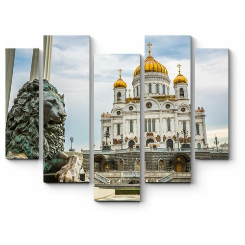 Модульная картина Храм Христа Спасителя в Москве121x98