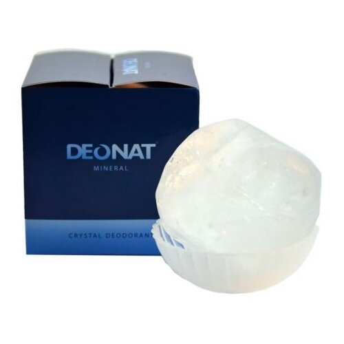 DEONAT Дезодорант Natural Crystal в подарочной коробке, кристалл (минерал), 140 г, 1 шт.