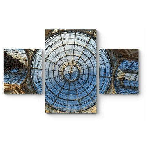 Модульная картина Стеклянный купол Миланского собора120x78