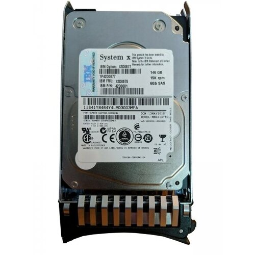 Жесткий диск IBM 42D0678 146Gb 15000 SAS 2,5" HDD