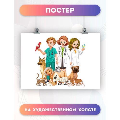 Постер на холсте Ветеринарная клиника (5) 60х80 см