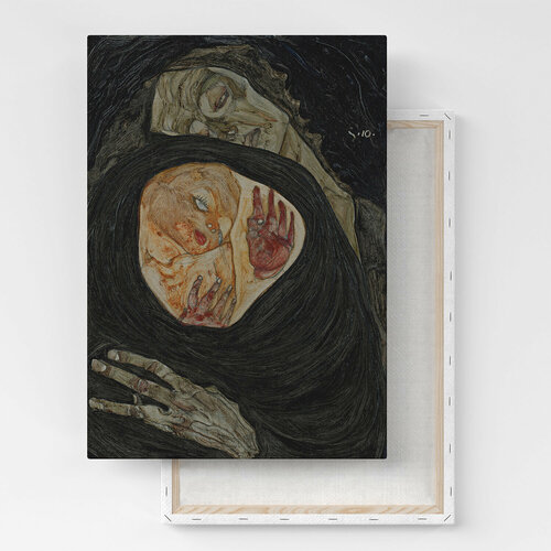 Картина на холсте, репродукция / Эгон Шиле - Dead Mother I / Размер 60 x 80 см
