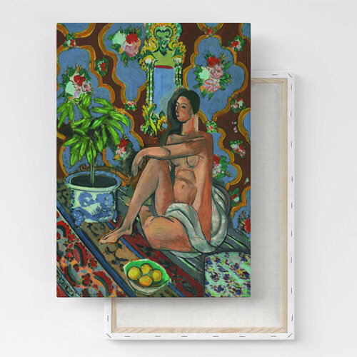 Картина на холсте, репродукция / Decorative Figure, 1925 / Анри Матисс / Размер 40 x 53 см