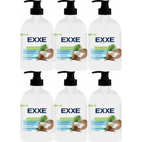 EXXE Жидкое мыло "Кокос и ваниль", 500 мл, 6 шт