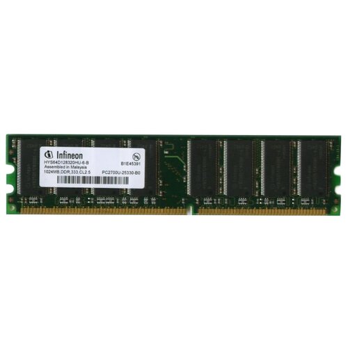 Оперативная память Infineon 1 ГБ DDR 333 МГц DIMM CL2.5 HYS64D128320HU-6-B