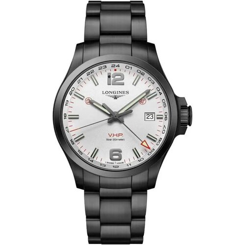 Наручные часы LONGINES Conquest V.H.P L3.728.2.76.6, черный, серебряный