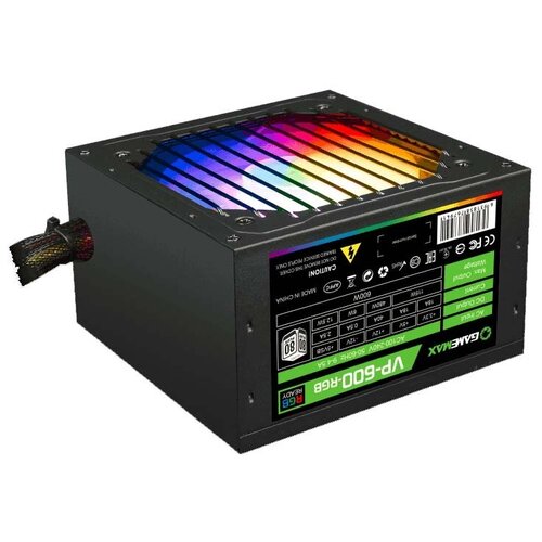Блок питания GameMax VP-600-RGB 600W черный BOX
