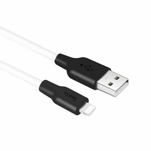 Кабель USB-C Apple iPhone Lightning Hoco X21 Plus <белый>