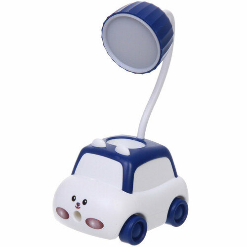 Настольная лампа «Sweet - Машинка» 9.5*7.5*21 см LED, USB 3w 5v, Синий