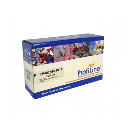 Картридж ProfiLine PL-CF402A №201A, 1400 стр, желтый