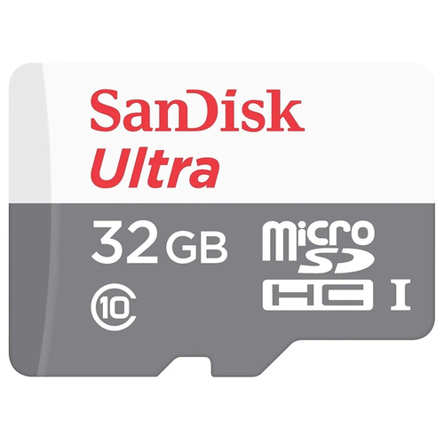 Карта памяти SanDisk microSDHC 32 ГБ Class 10, UHS-I, R 100 МБ/с, 1 шт., серый
