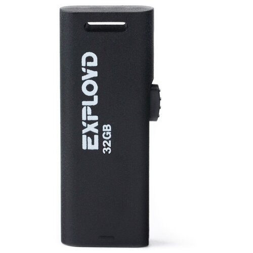 Флешка EXPLOYD 580 32 ГБ, 1 шт., black