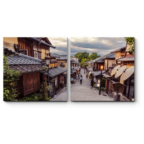 Модульная картина Нинэн-зака-любимая улочка Киото90x45