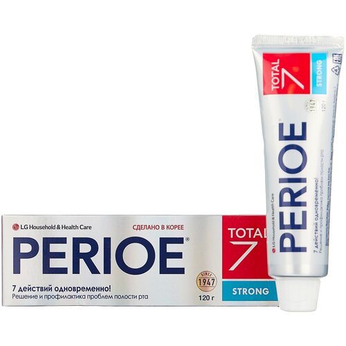 Зубная паста Perioe Total 7 Strong Комплексный уход, 120 мл, 120 г