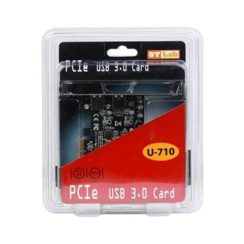 STlab Концентратор USB ST-Lab U-710 PCI-E x1, 2 ext (USB 3.0), Ret