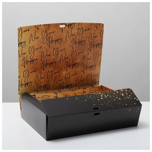 Коробка складная двухсторонняя «Новый год», 31 × 24,5 × 9 см