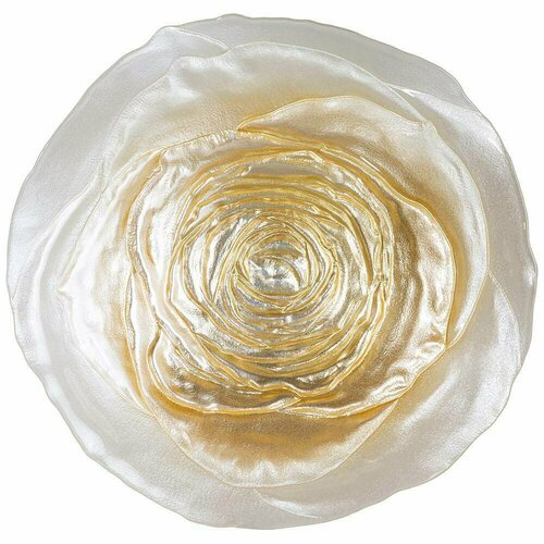 Набор из 6 штук Блюдо AKCAM "Antique Rose" white 30см, стекло (339-361/6)