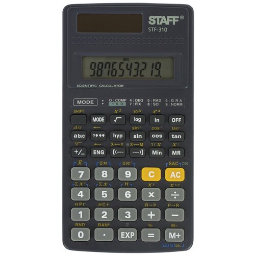 Калькулятор научный STAFF STF-310, черный