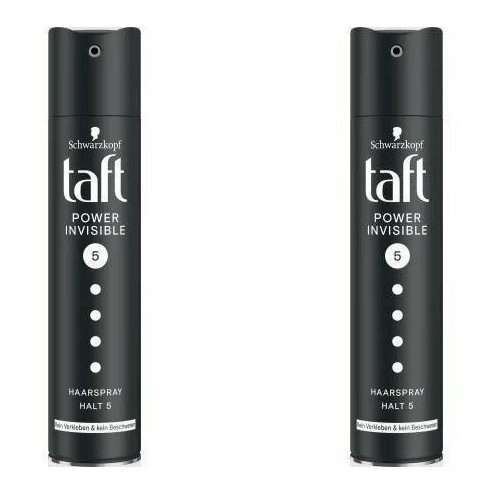 Taft Лак для волос Power Invisible Невидимая фиксация, 250 мл - 2 штуки