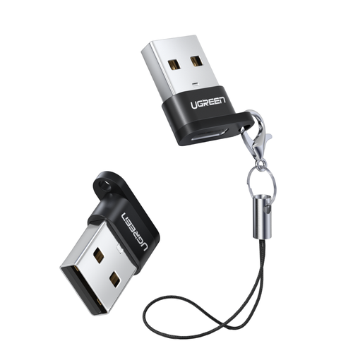 Адаптер UGREEN US280 (50568) USB A Male to USB-C Female Adapter. Цвет: черный