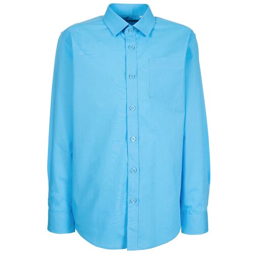 Школьная рубашка Imperator, размер 116-122, голубой