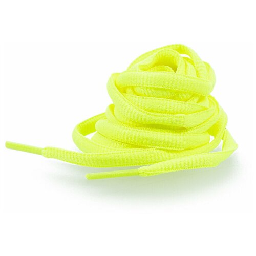 Овальные шнурки для ботинок SOFSOLE, 120 см, неоновый желтый