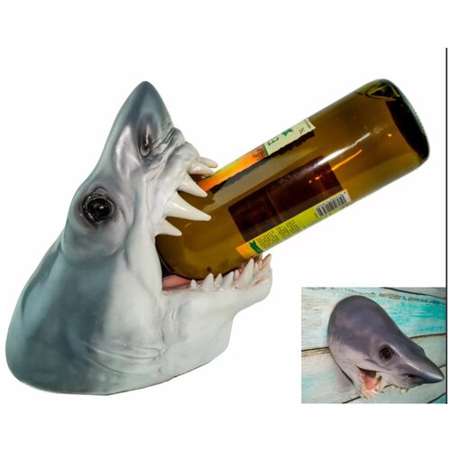 Акула, настенный декор, подставка для бутылки