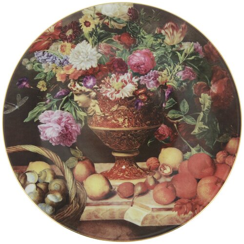 Тарелка настенная (декор Натюрморт с цветами) Размер: 27 см Thun