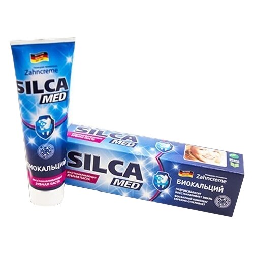 Зубная паста SILCAMED Биокальций, 100 мл, 130 г
