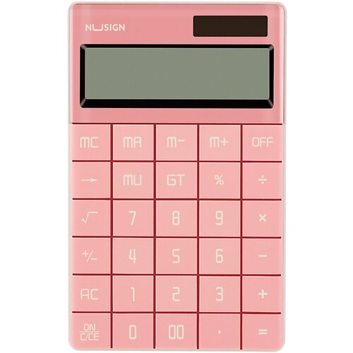 Калькулятор настольный Deli Nusign ENS041pink розовый