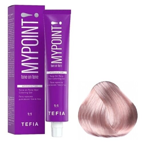 Tefia Mypoint гель-краска для волос Tone On Tone, 8.6 светлый блондин махагоновый, 60 мл