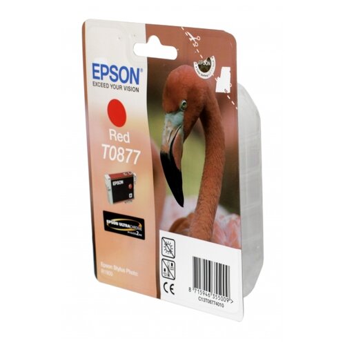 Картридж Epson C13T08774010, 915 стр, красный