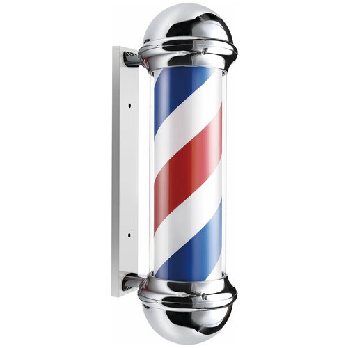 OKIRO / Барбер пол OKIRO Barber pole M 101D серебряный / барберпул для барбершопа / Barber pole Barber Shop уличный светильник