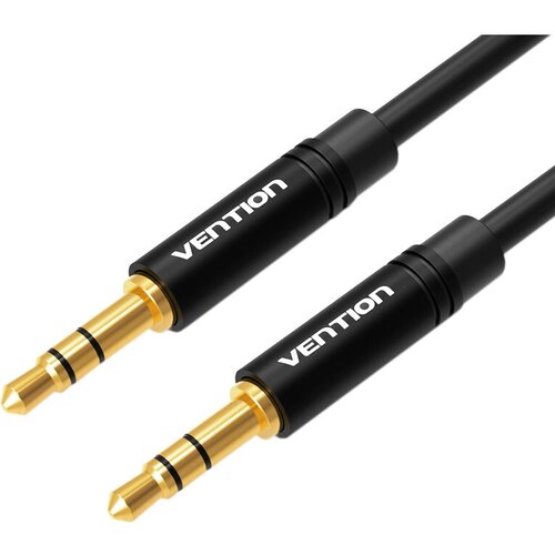 Кабель Vention аудио Jack 3,5 mm M/Jack 3,5 mm M - 1м Черный Кабель Vention mini jack 3.5 mm(m)/mini jack 3.5 mm(m) - 1 м (BAKBF)