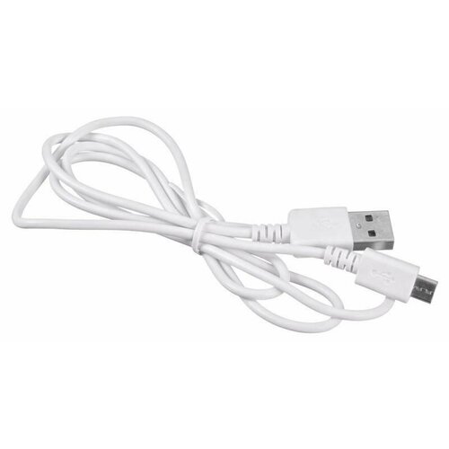 Кабель, Buro, micro USB (m) - USB (m), кабель для зарядки, 0.8м, 0.8A, белого цвета
