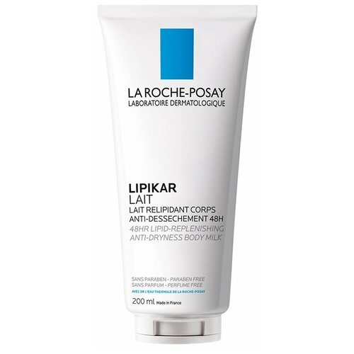 Молочко увлажняющее La Roche-Posay Lipikar для сухой и очень сухой кожи младенцев, детей и взрослых, для тела, 200 мл