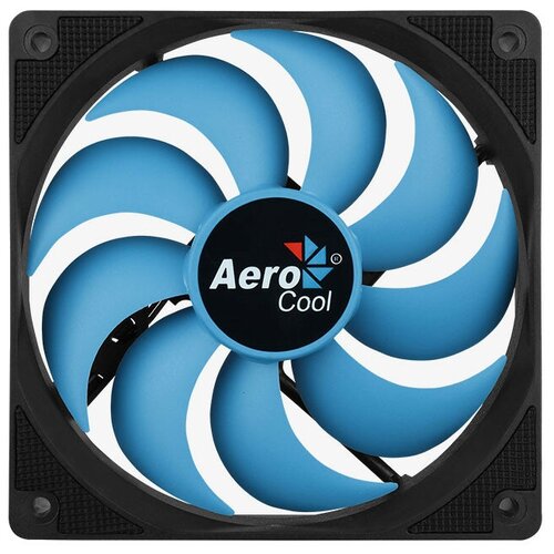 Вентилятор для корпуса AeroCool Motion 12 Plus, черный/голубой