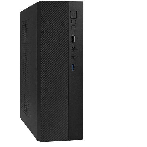 Корпус системного блока EXEGATE MI-301U (mATX/mini-ITX, без БП, 1*USB+1*USB3.0, аудио, черный)