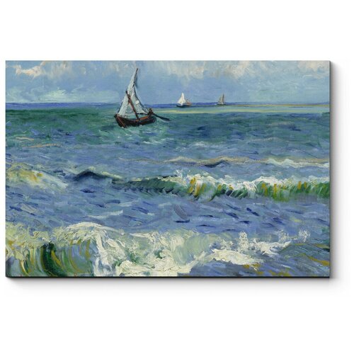 Модульная картина Морской пейзаж в Сен-Мари, Винсент Ван Гог 50x33