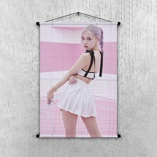 Гобелен по k-pop группе BLACKPINK Розе 60*40 см, арт. 40_Gb0015