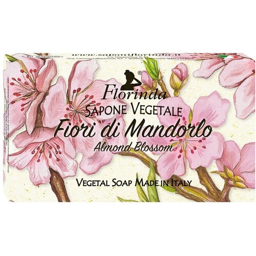 Мыло с ароматом цветка миндаля Florinda Soap Almond Blossom /200 мл/гр.