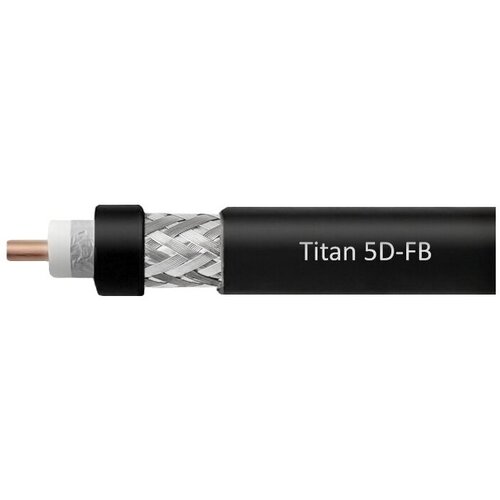 Кабель VEGATEL Titan 5D-FB PVC/CCA 50 Ом, 10 м, 1 шт., черный