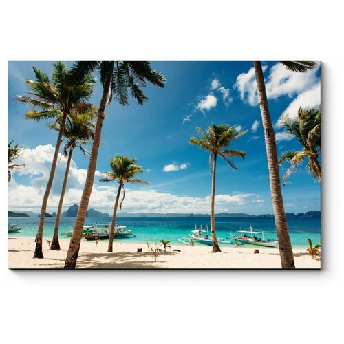 Модульная картина Райский пляж Эль Нидо50x33