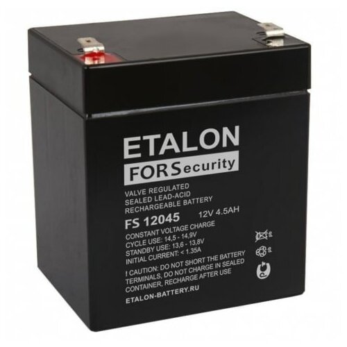 Аккумулятор FS 12В 4,5Ач | код 100-12/045S | Etalon battery (10шт. в упак.)
