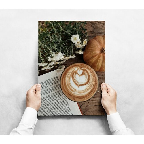 Плакат "Чашка кофе" / Интерьерный постер формата А1 (60х80 см) без рамы