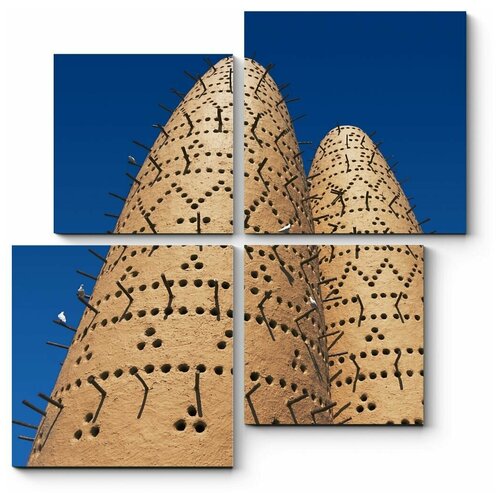 Модульная картина Голуби на башне в Катаре170x170