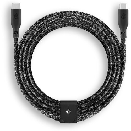Кабель зарядный uBear Trend USB-C|USB-С 2,4 метра, 140W, черный